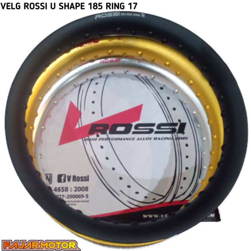 Jual ROSSI RIM VELG U SHAPE 185 RING 17 HOLE 36 rosi | Shopee Indonesia
