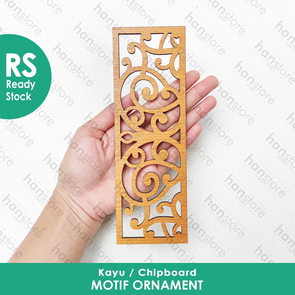Jual RS Ornament Segi empat Motif Sulur Kayu Plywood / MDF / Triplex ...