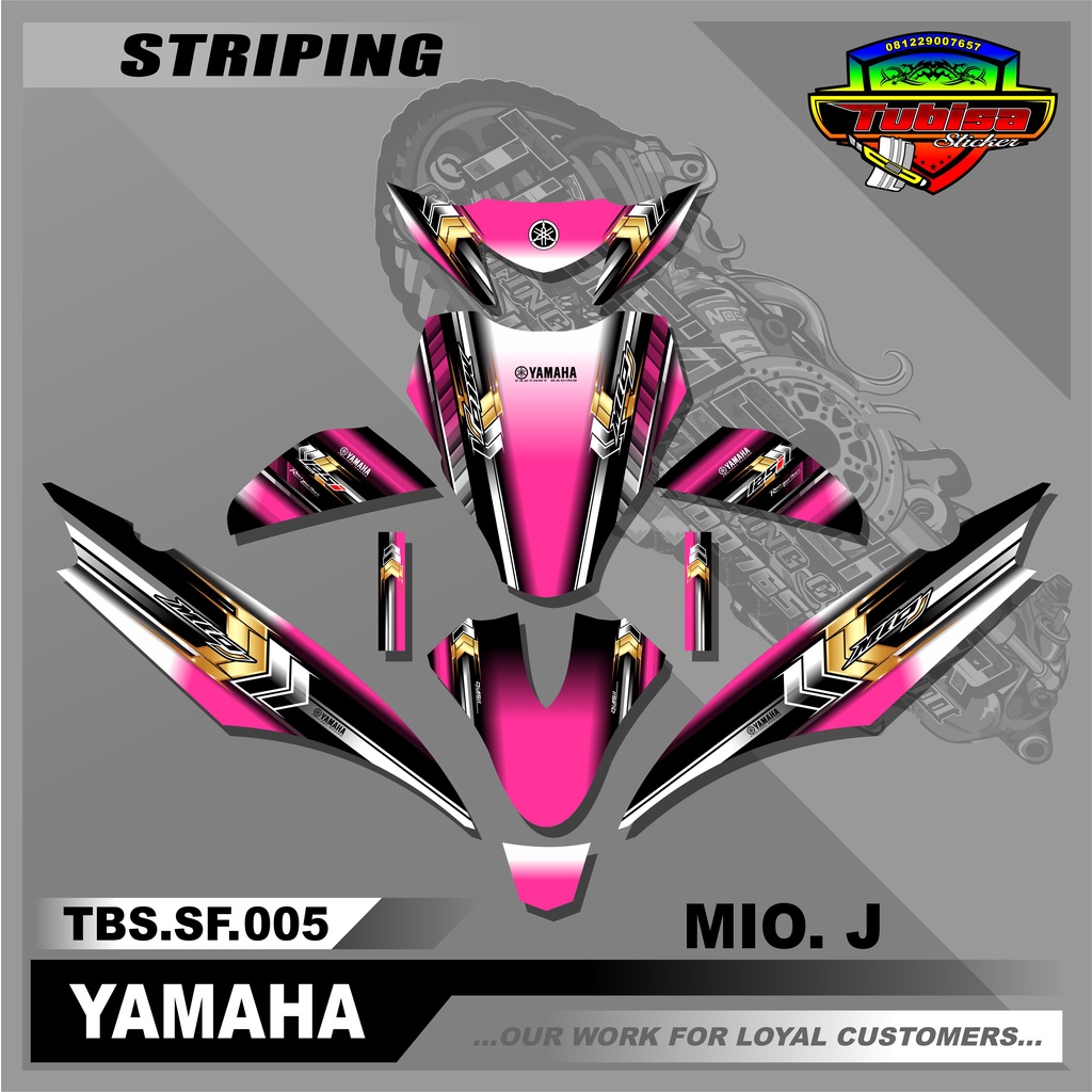 Jual Sticker Decal Full Body MIO J - Sticker Decal MIO J Motif Racing ...