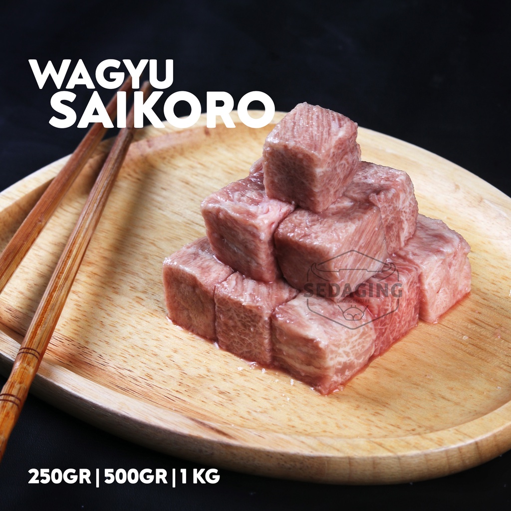 Jual Saikoro PREMIUM / Wagyu Saikoro Bandung / Daging Saikoro Beef ...