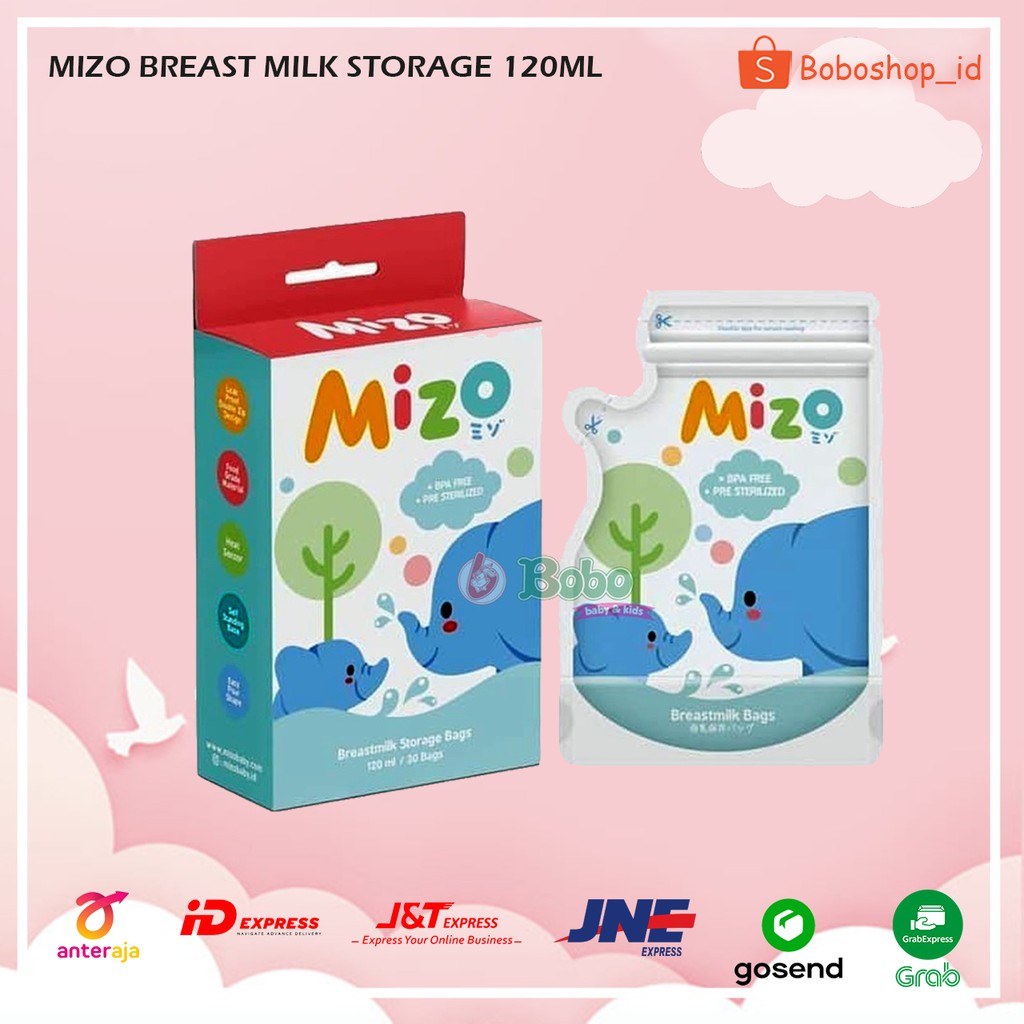 Jual Mizo Breast Milk Storage 120ml - Kantong Asi | Shopee Indonesia