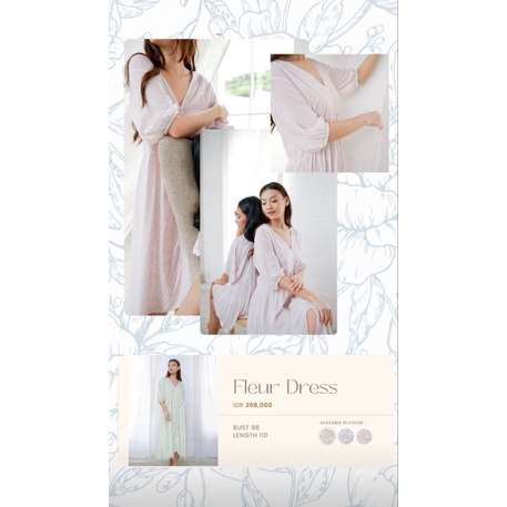 Jual Fleur Dress Lolliedream x Elizabeth Zenifer NEW!! | Shopee Indonesia