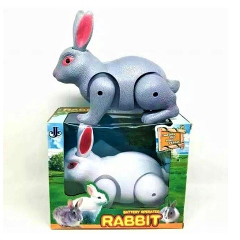 Jual MAINAN ROBOT KELINCI GERAK RABBIT BISA JALAN ADA SUARA LAGU LAMPU ...