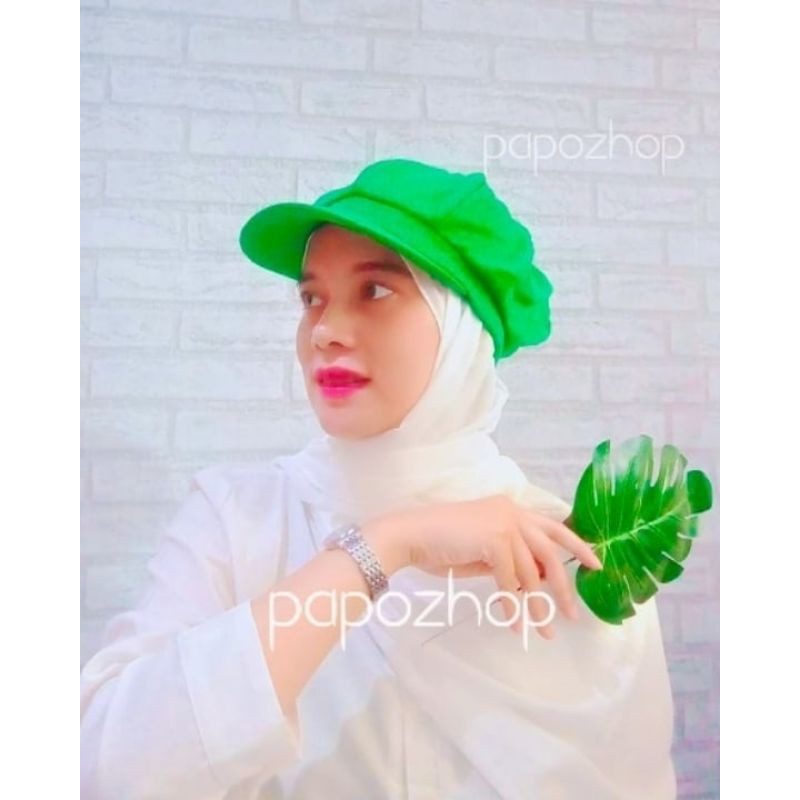 Jual topi apolo Mario Bros newsboy Luigi hat topi lukis dewasa | Shopee ...
