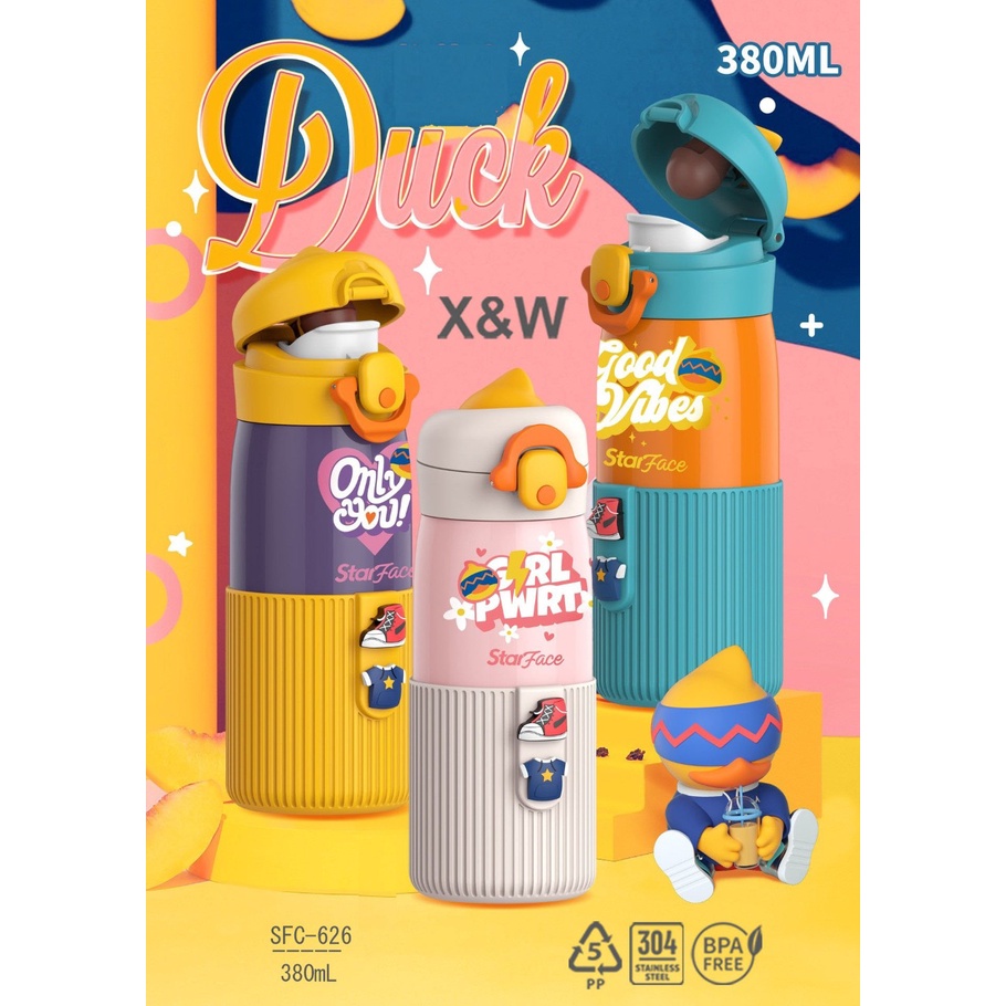 Jual X&W Botol Minum Anak Sfc-626 Termos SUS 304 Vacuum Flask 380Ml ...