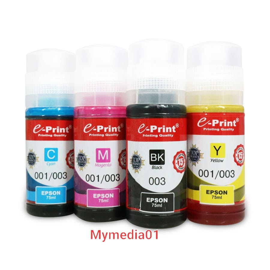 Jual TINTA EPRINT 001/003 75ML REFILL TINTA PRINTER EPSON L SERIES ...