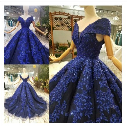 Jual Wedding dress for woman off shoulder/gaun pengantin wanita lengan ...