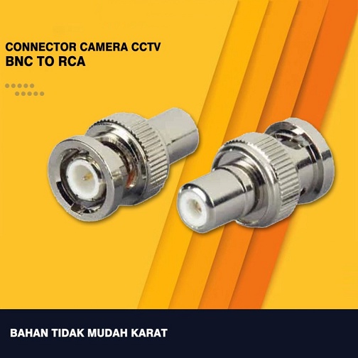 Jual Konektor Jack BNC to Soket RCA / BNC Male-Female RCA /Jack Camera CCTV RG6 | Shopee Indonesia