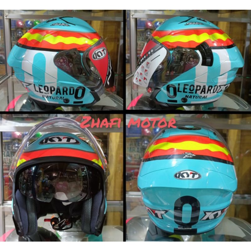 Jual Helm kyt nfj motif jaume leopard original 100% SNI-DOT (BISA COD ...