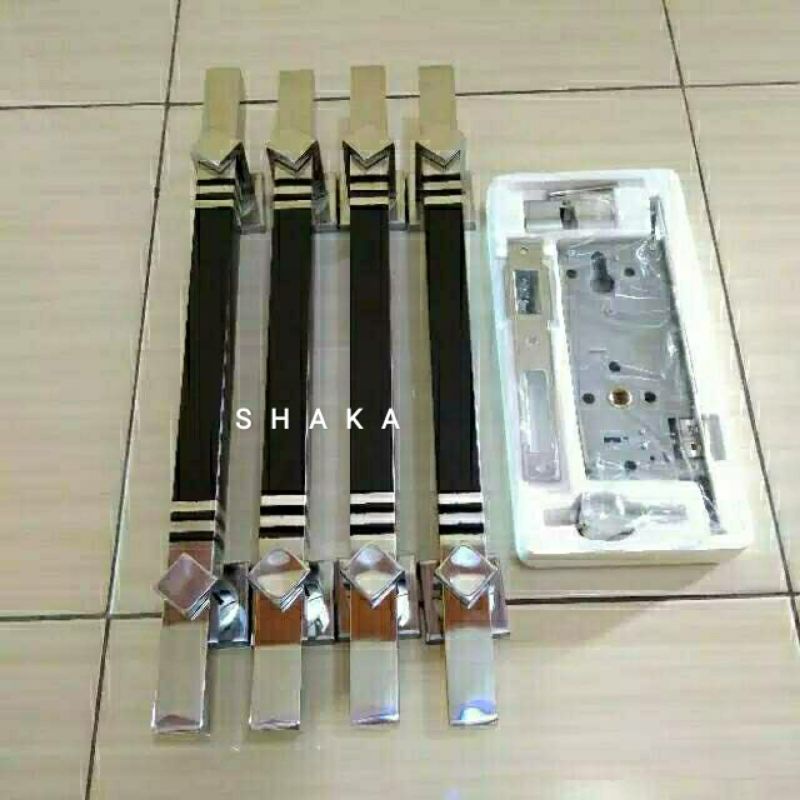 Jual Handle pintu rumah 4pcs 33cm 45cm set kunci pintu pelor rumah ...