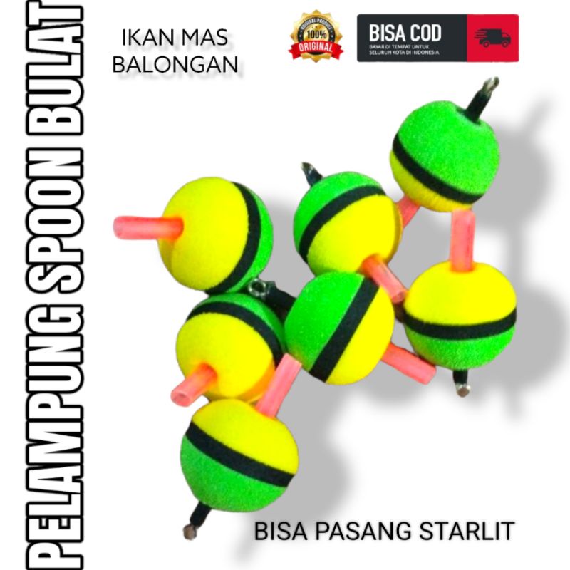 Jual PELAMPUNG MANCING BULAT LUCU BISA PASANG STARLIT P125 | Shopee ...