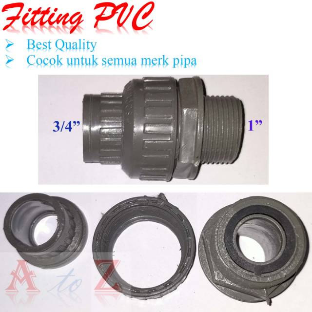 Jual Watermur asv 1 x 3/4in/water mur/water moor/ Watermoor pvc 1" x 3/ ...