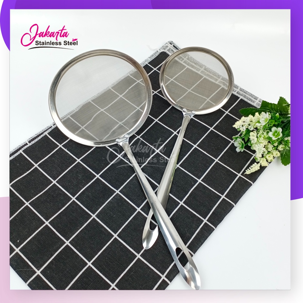 Jual JSS - Saringan Minyak Stainless steel Serok Halus Saringan Sendok ...