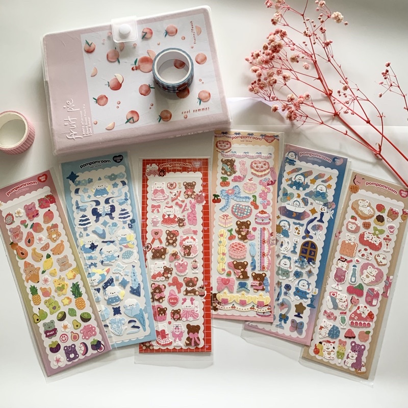 Jual sticker korea deco photocard confetti glitter readstock B919 ...