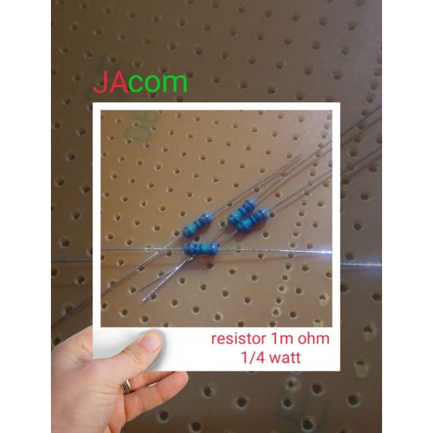 Jual resistor metal film 1m ohm 1/4 watt | Shopee Indonesia