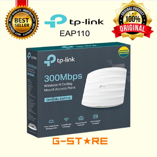 Jual TP-Link EAP 110 Indoor 300Mbps Wireless N Ceiling Mount Access ...