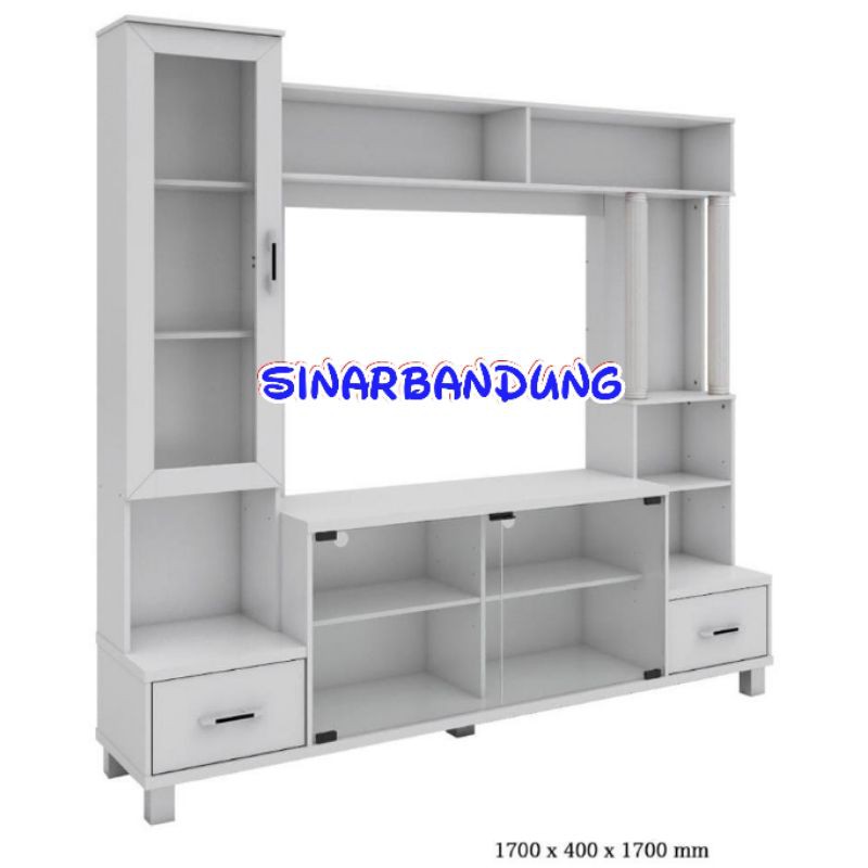Jual RAK TV MINIMALIS BESAR / RAK TV WALL UNIT | Shopee Indonesia