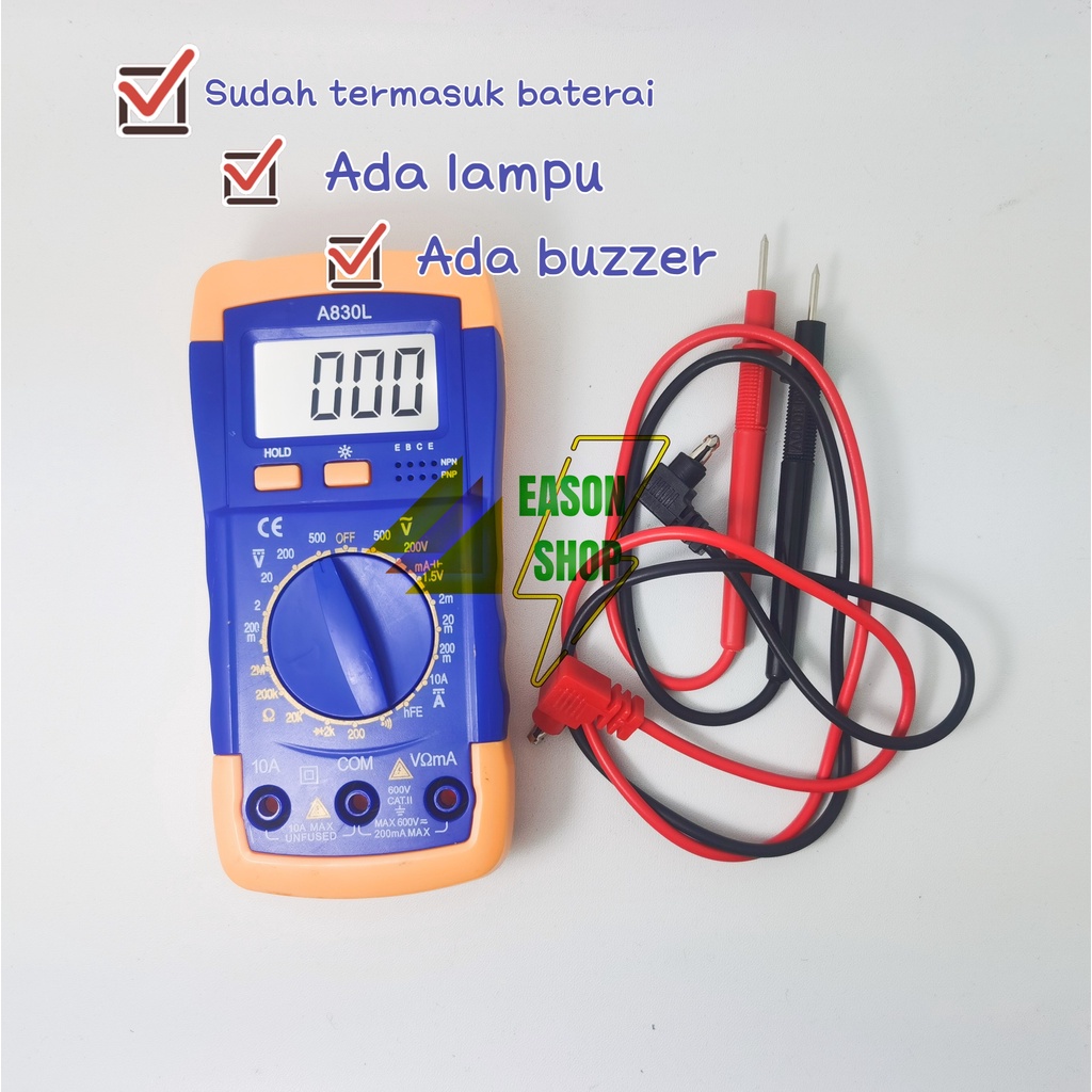 Jual Buzzer A830L A 830L multitaster digital multimeter buzzer multi ...