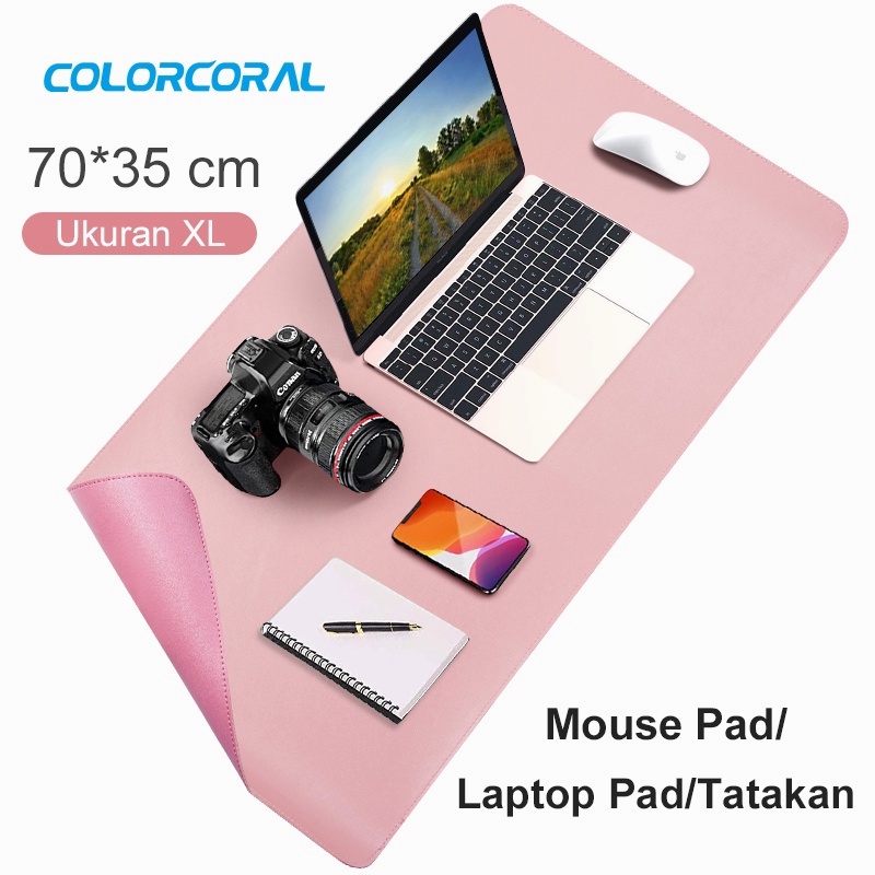 Jual ColorCoral Big Mouse Pad Besar XL Cute Bahan Kulit 70*35CM Fashion ...