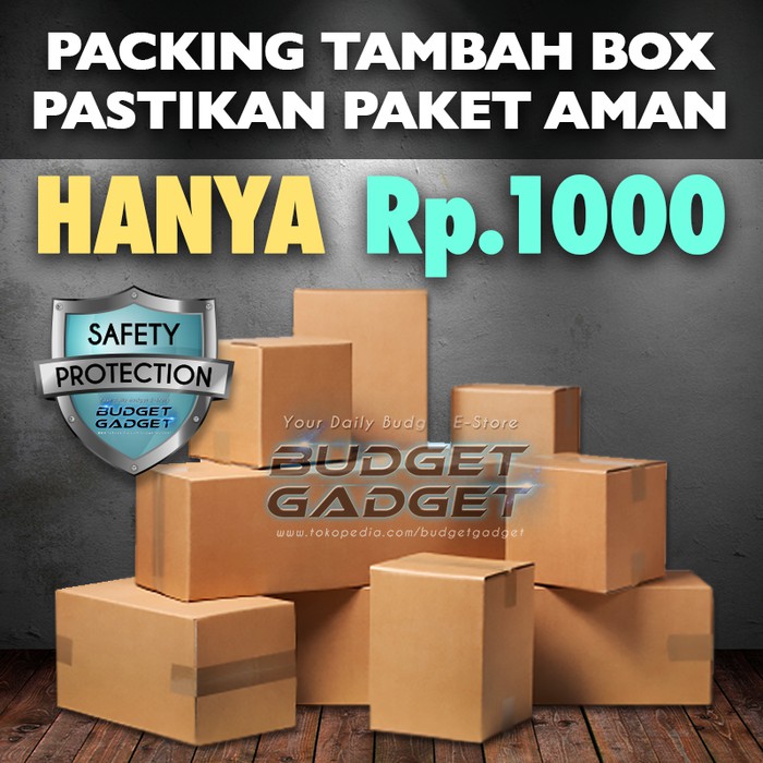 Jual BOX PACKAGING DUS KEMASAN BELANJA TAMBAHAN DI BUDGET GADGET ...