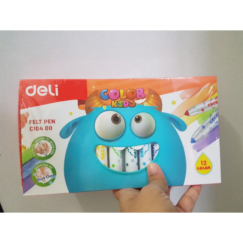 Jual Spidol Warna Deli isi 12 | Shopee Indonesia