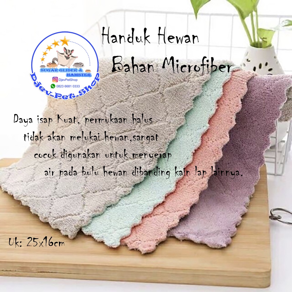 Jual HANDUK MICROFIBER LAP KERING BULU HEWAN SUPER LEMBUT DAN CEPAT ...