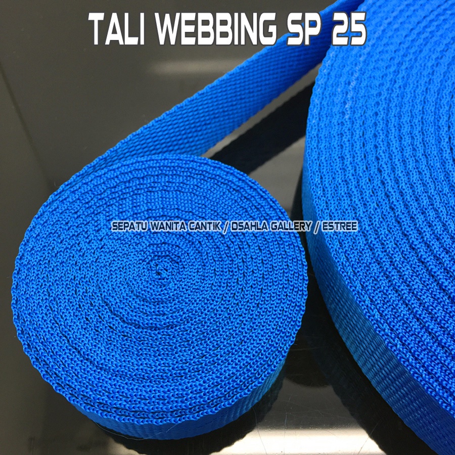 Jual Tali Webbing 2.5cm Tebal Tabular Hammock Tas Nylon Tali Sling Belt ...