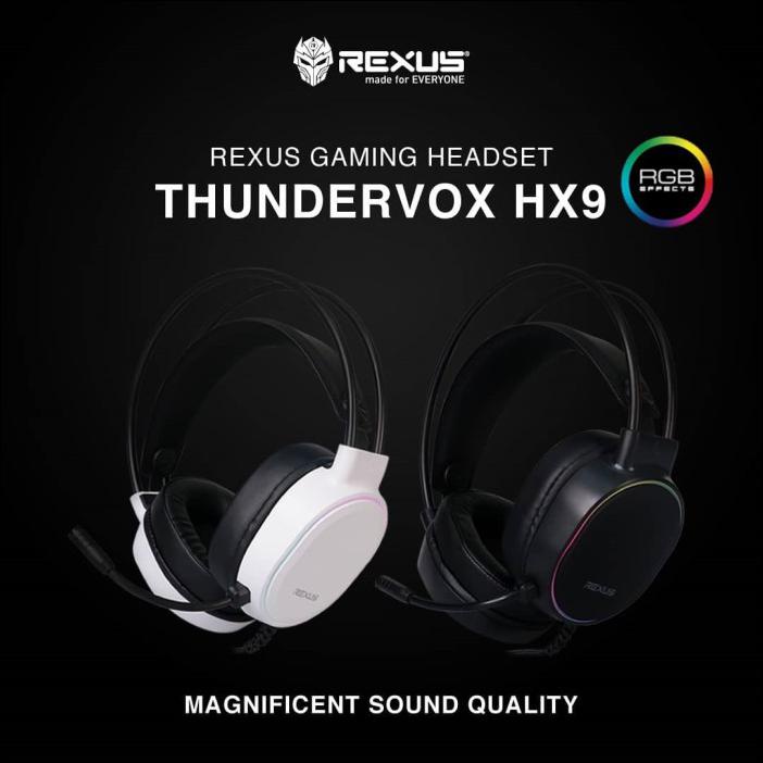 Jual REXUS THUNDERVOX HX9 RGB GAMING HEADSET - HITAM | Shopee Indonesia