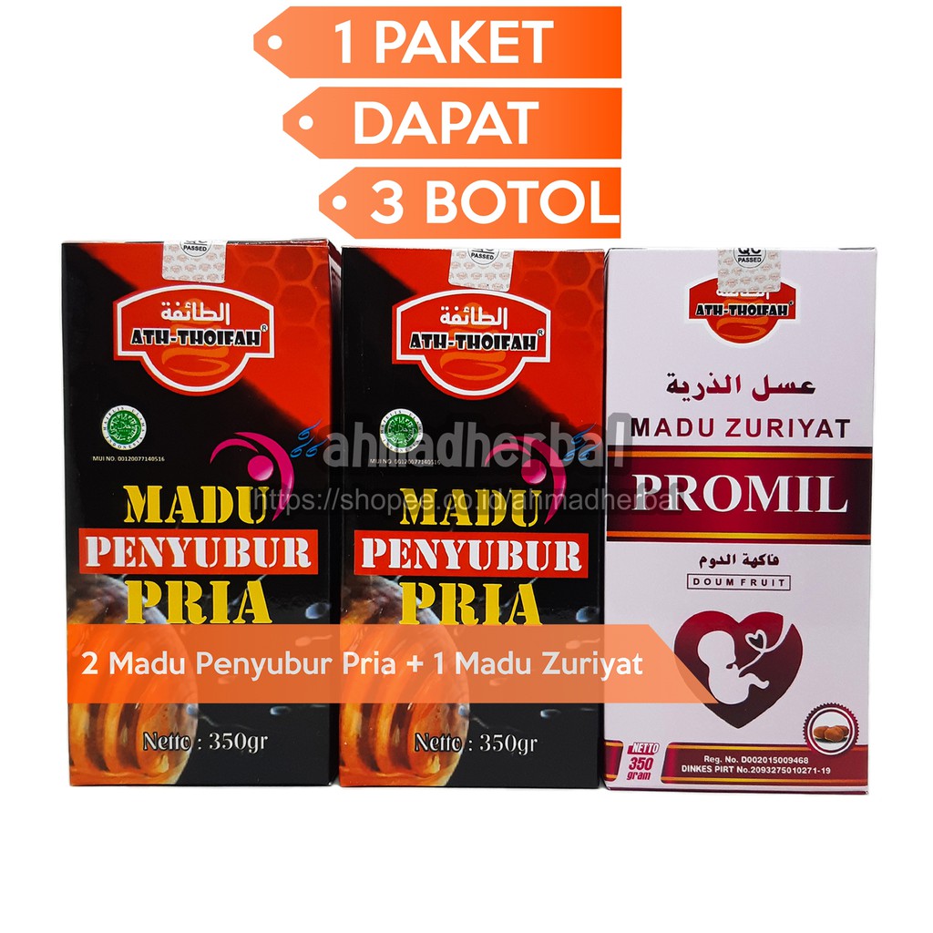 Jual PAKET Madu Promil zuriat Madu P. Kandungan Madu P. Pria attoifah ...