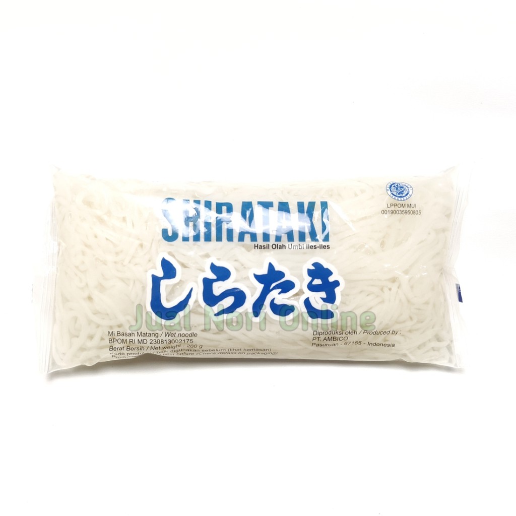 Jual Mie Basah Shirataki label Biru Halal MUI | Shopee Indonesia