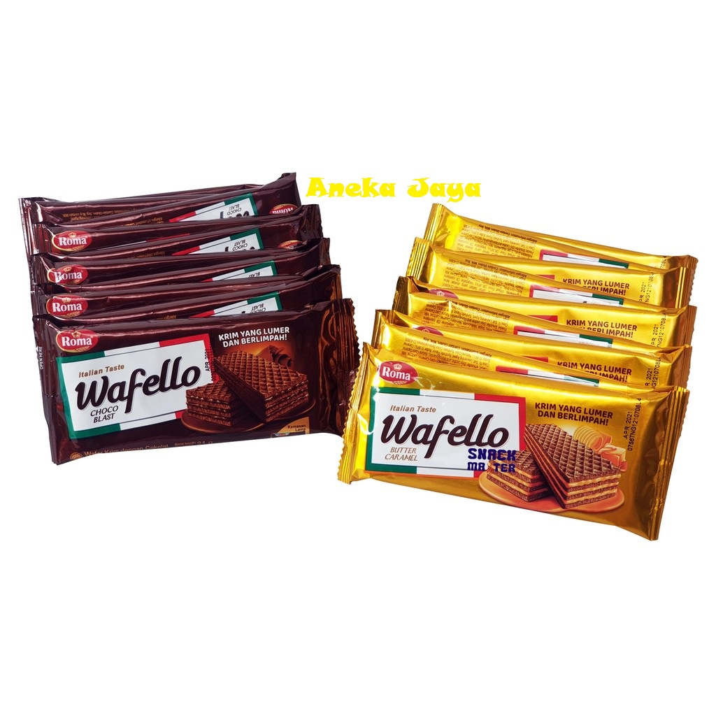 Jual Roma Wafello Wafer renceng | Shopee Indonesia