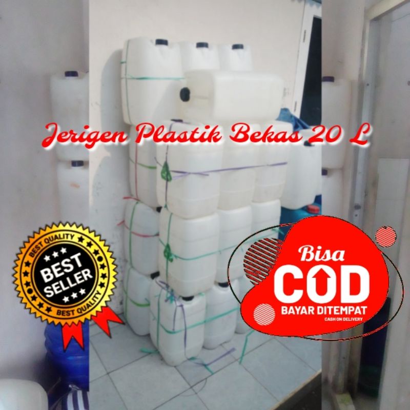 Jual Jerigen Plastik Bekas 20 Liter Sudah Bersih | Shopee Indonesia