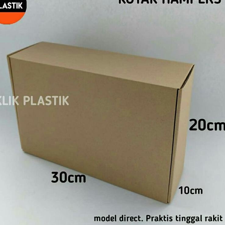 Jual ♖ isi 10 biji kardus 30x20x10 kotak kardus hampers baju box B30 ...
