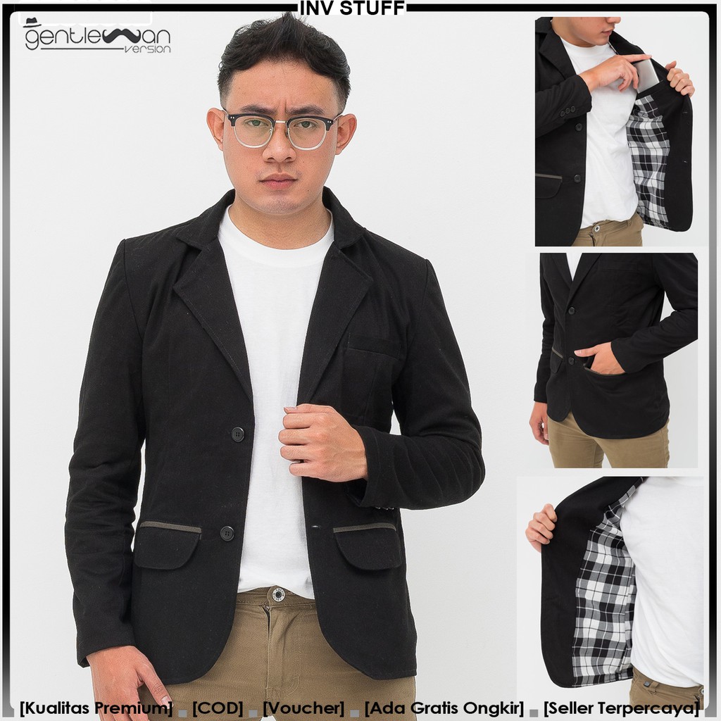 Jual Casual Blazer Pria Jas Pria Keren Premium Gentleman | Shopee Indonesia