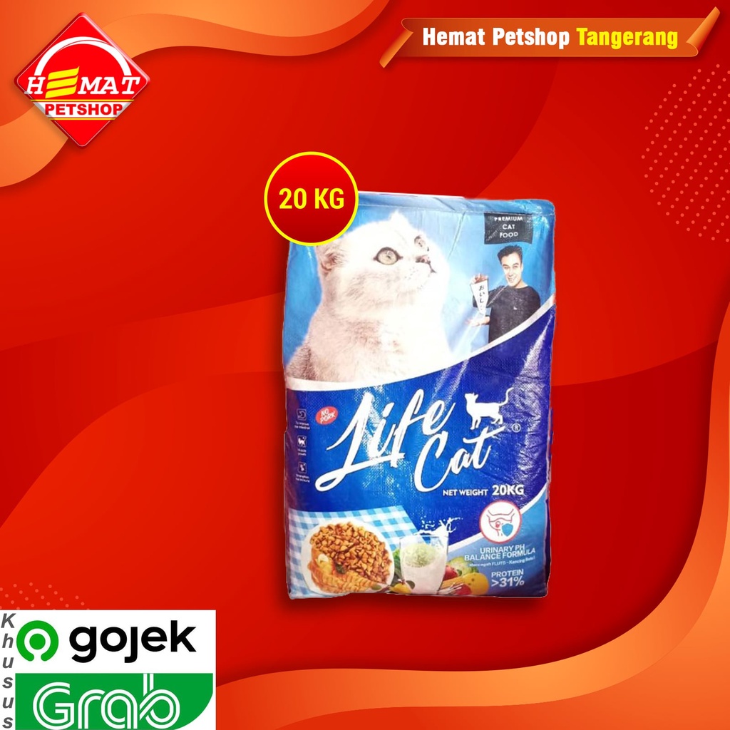 Jual Life Cat 20 Kg / Makanan Kucing 20kg / Khusus Pengiriman Gosend ...