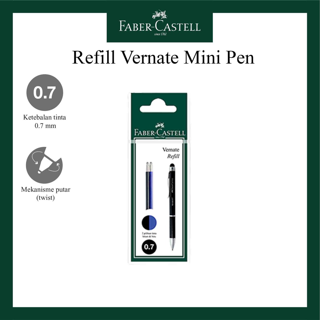 Jual Refill Pulpen Stylush Faber Castell / Isi Ulang Vernate Besar ...