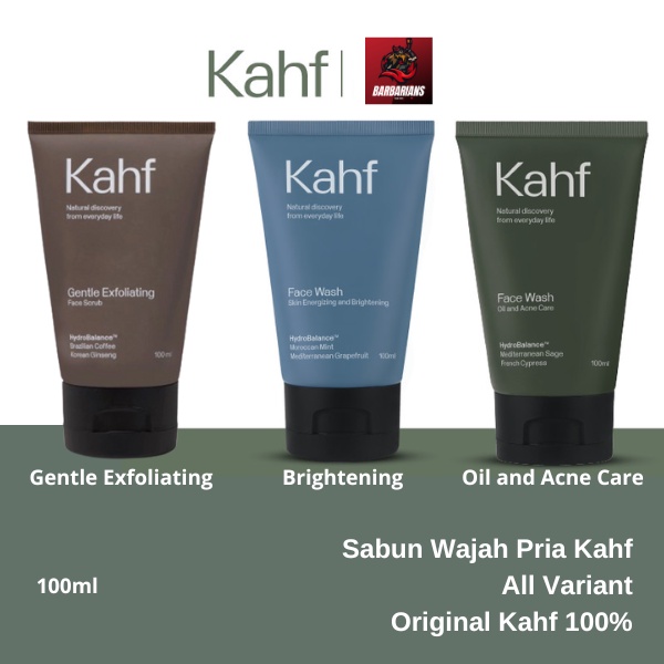 Jual Kahf Facial Wash and Eau De Toilette EDT Parfum All Variant Oil ...