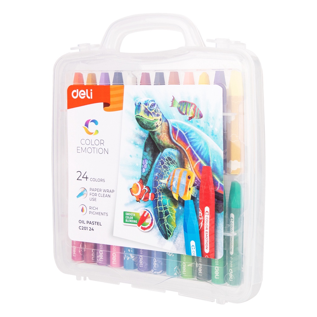 Jual DELI Emotion Color Crayon 24 Warna - EC20124 | Shopee Indonesia