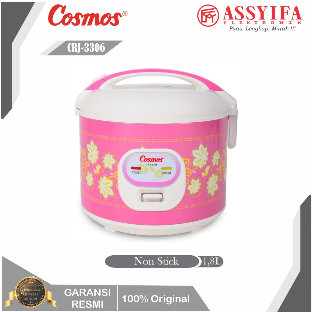 Jual MAGIC COM COSMOS CRJ 3306 Rice Cooker 1.8 Liter NEW GARANSI RESMI ...