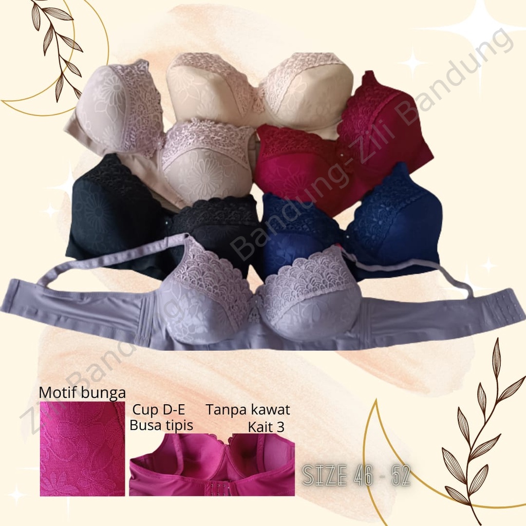 Jual Bra BH Busa Tanpa Kawat JUMBO BIG SIZE CUP D | Shopee Indonesia