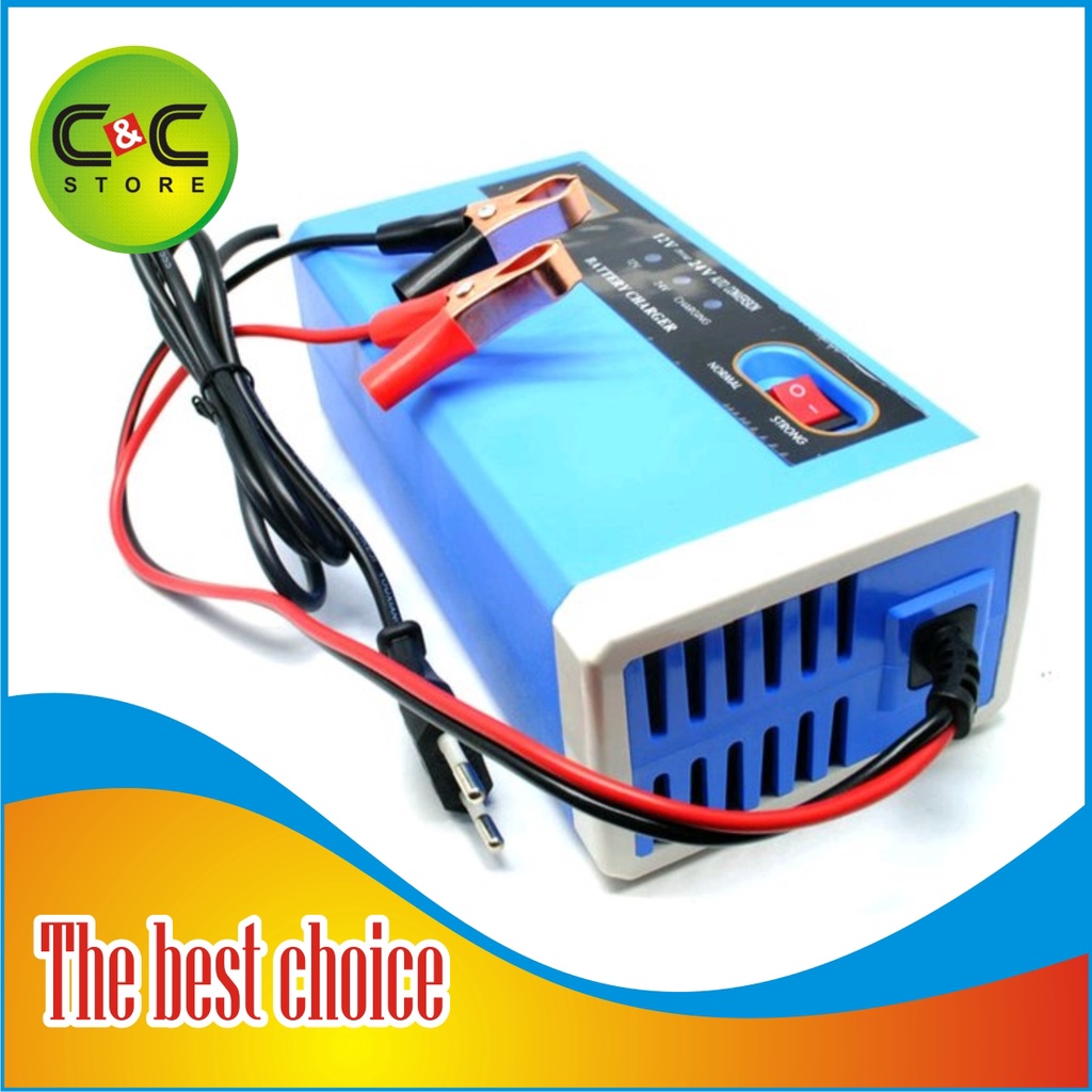 Jual Charger Aki Mobil Motor 12-24V 10A / Ces Accu / Setrum Daya ...