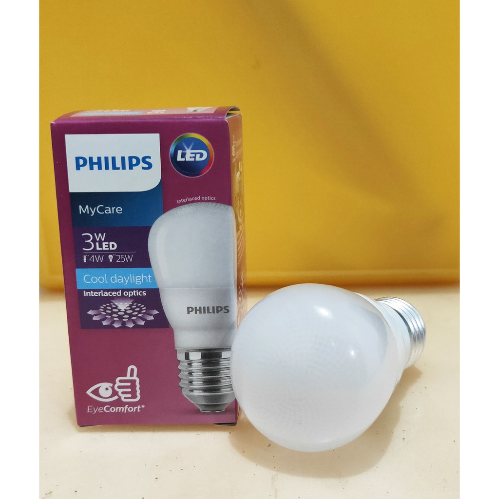 Jual PHILIPS LED 3 WATT, E27 Cool Daylight | Shopee Indonesia