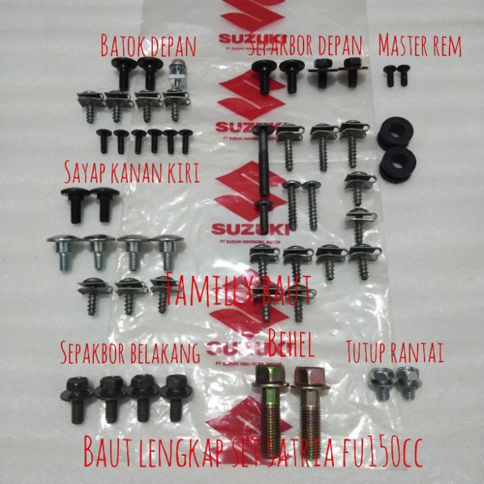 Jual baut lengkap full body set satria fu 150 | Shopee Indonesia