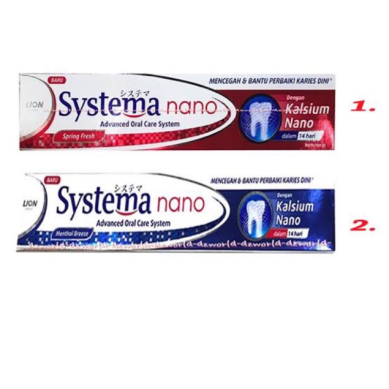 Jual Systema Nano Menthol Breeze / Spring Fresh pasta gigi 190 gram ...