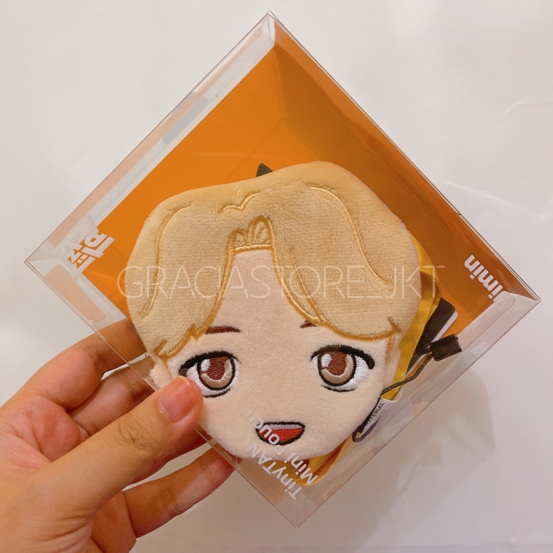 Jual OFFICIAL MERCH BTS Mini Pouch Tiny Tan (JIMIN) | Shopee Indonesia