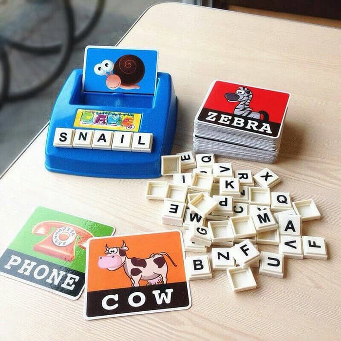 Jual LITERACY FUN GAME SPELLING ALPHABET ENGLISH FLASHCARD MENGEJA ...
