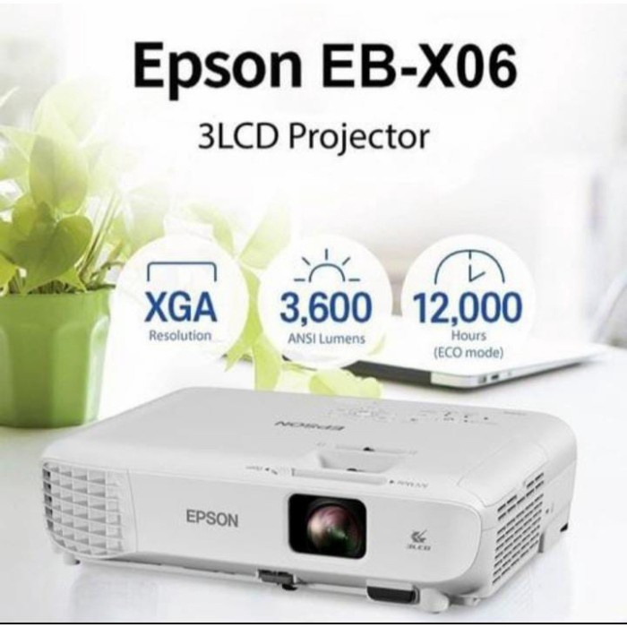 Jual PROJECTOR EPSON EB X06 XGA 3600 LUMENS 3LCD EB-X06 PROYEKTOR ...