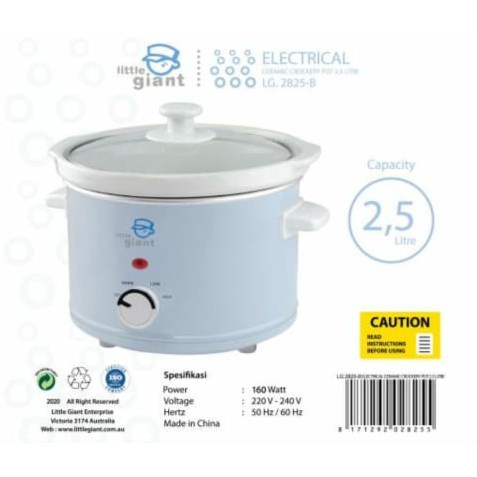 Jual Little Giant Electrical Ceramic Crockery Pot 2,5 Liter LG.2825B ...