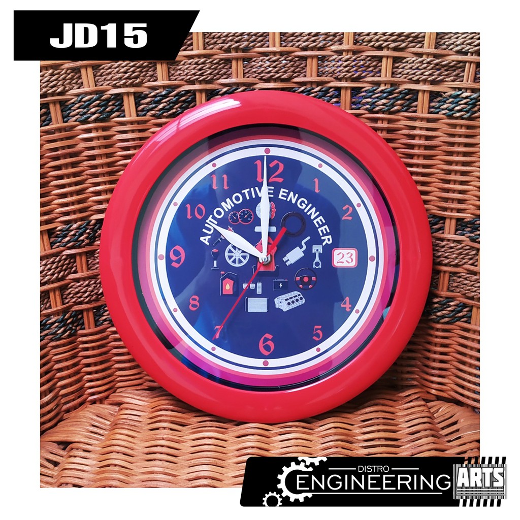 Jual Jam Dinding Motif Automotive Engineering / Jam Dinding Diameter ...