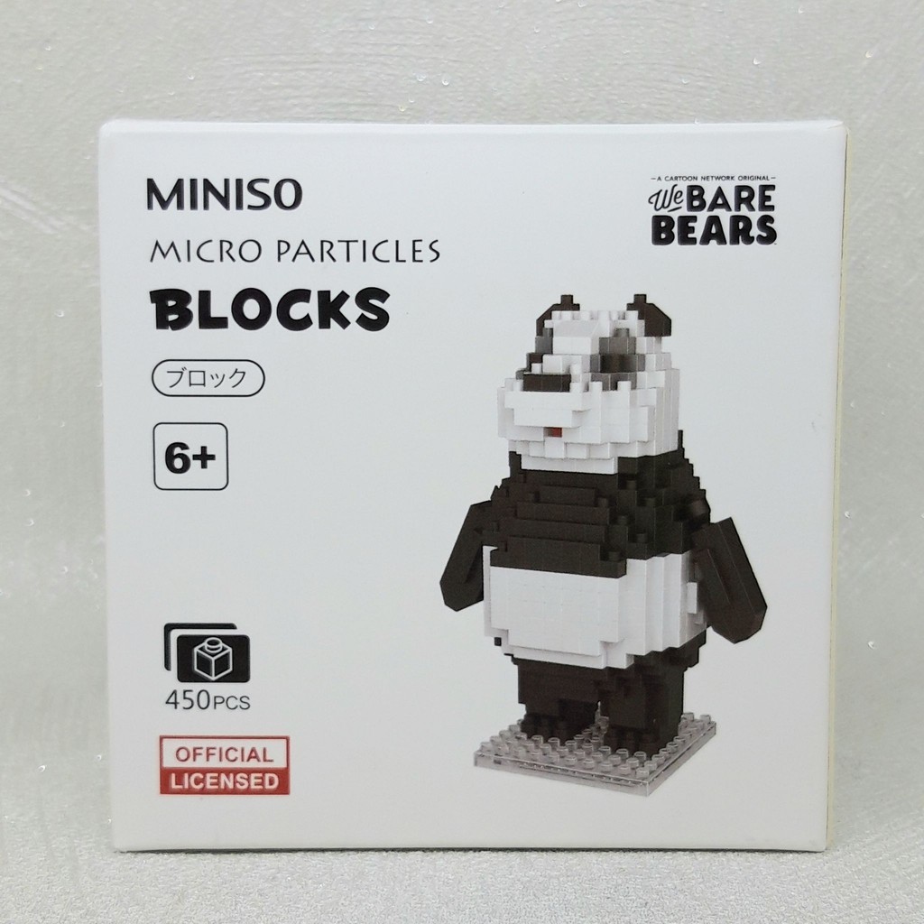 Jual Miniso We Bare Bears Blocks - Panda | Shopee Indonesia